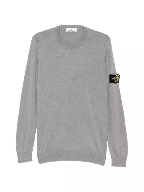 Stone Island Logo-patch Crew Neck Sweater
