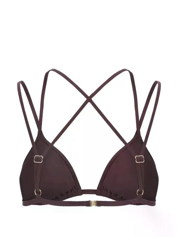 MAISON ANAMI Criss-cross Strap Bikini Top