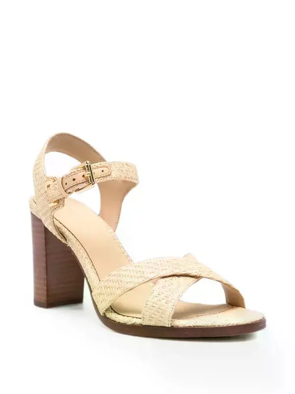 Ralph Lauren Emeryn Crossover-strap Heeled Sandals