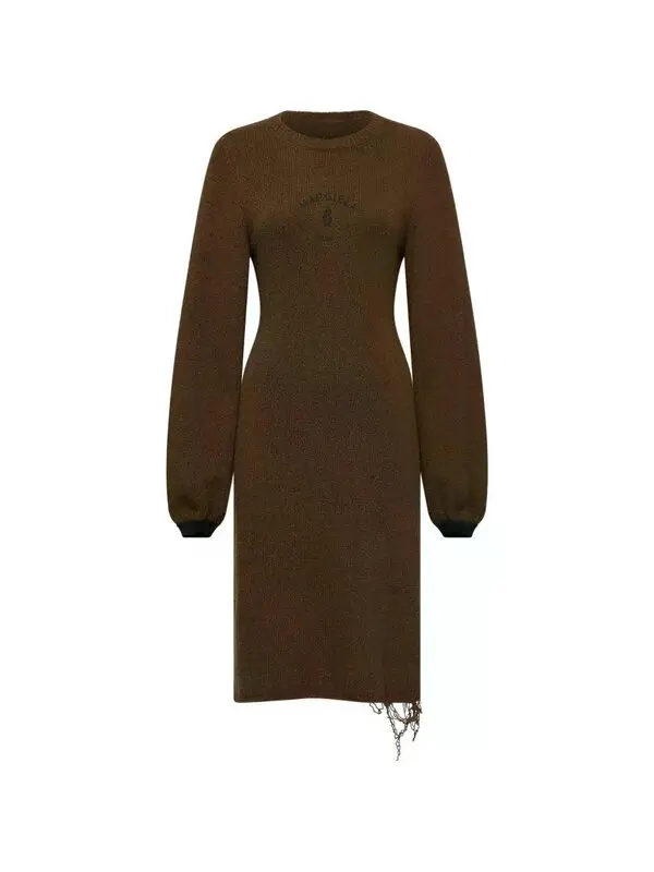 MAISON MARGIELA Knit Midi Dress - Brown