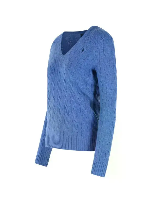 Polo Ralph Lauren Cable-knit V-neck Sweatshirt