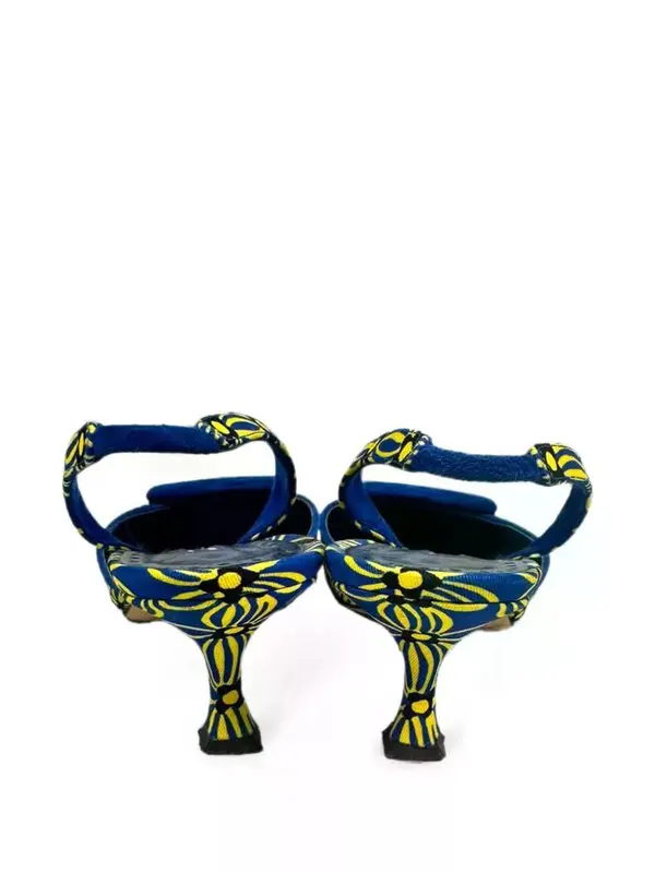 Manolo Blahnik Mayslibi Floral-print Pumps