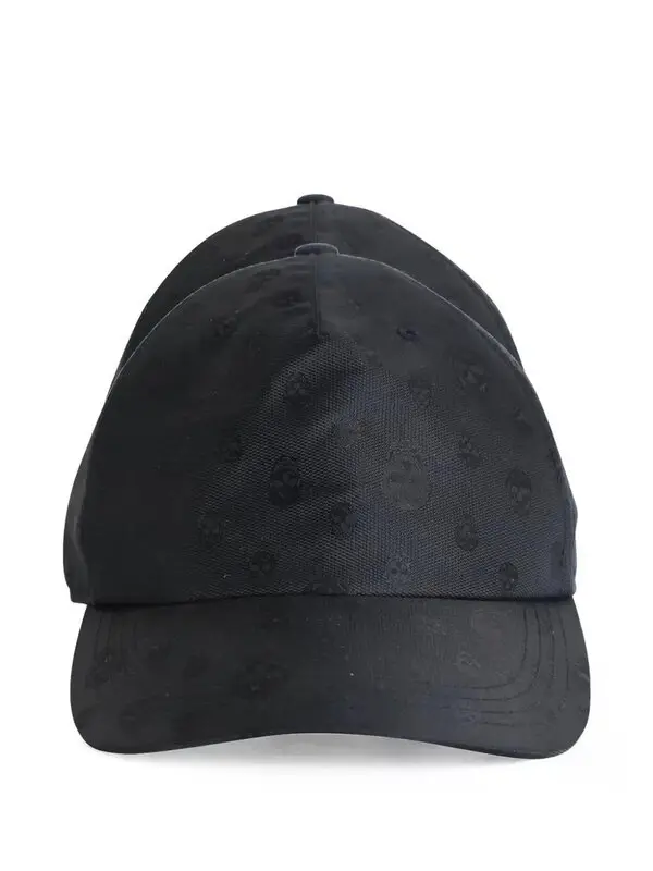 Alexander McQueen Skull Print Baseball Cap - Black