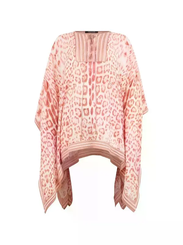 Roberto Cavalli Leopard-print Kaftan - Pink