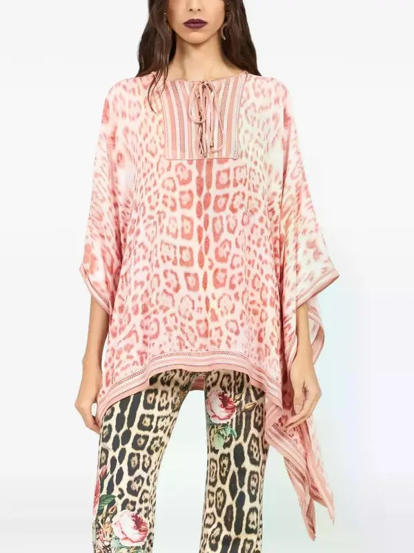 Roberto Cavalli Leopard-print Kaftan