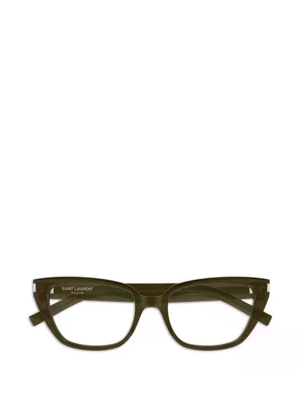 Saint Laurent Cat-eye Frame Glasses - Green