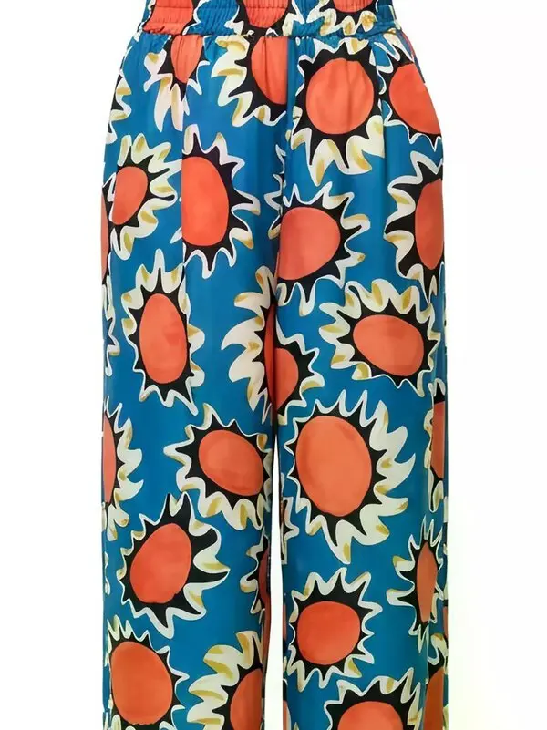 ODEEH Floral Print Palazzo Pants