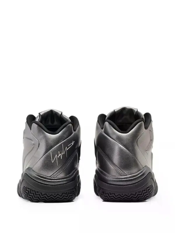Y3 Megaball Sculptural Leather Sneakers