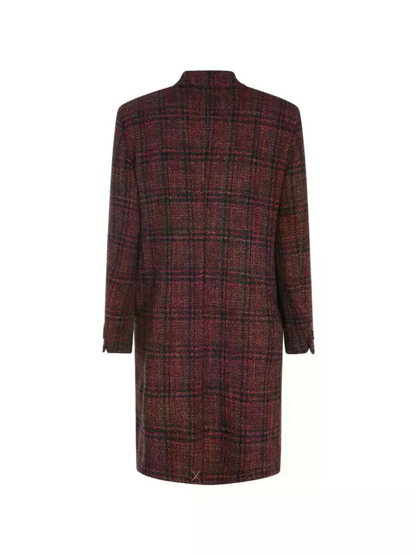 Etro Check-pattern Single-breasted Coat