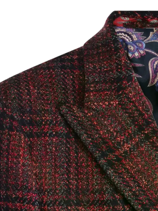 Etro Check-pattern Single-breasted Coat