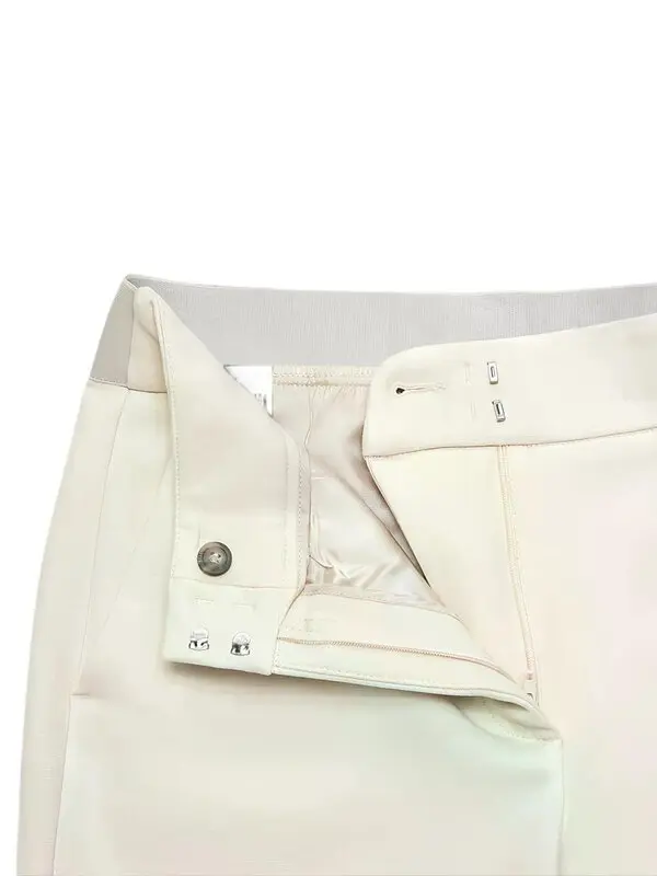 Peserico Elasticated-waistband Tailored Trousers - White
