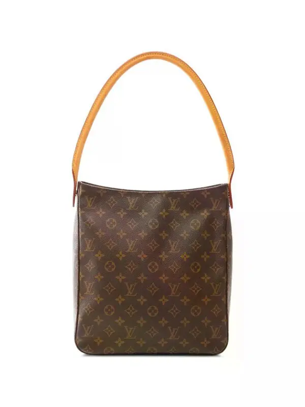 LOUIS VUITTON Monogram Canvas Looping Shoulder Bag - Brown
