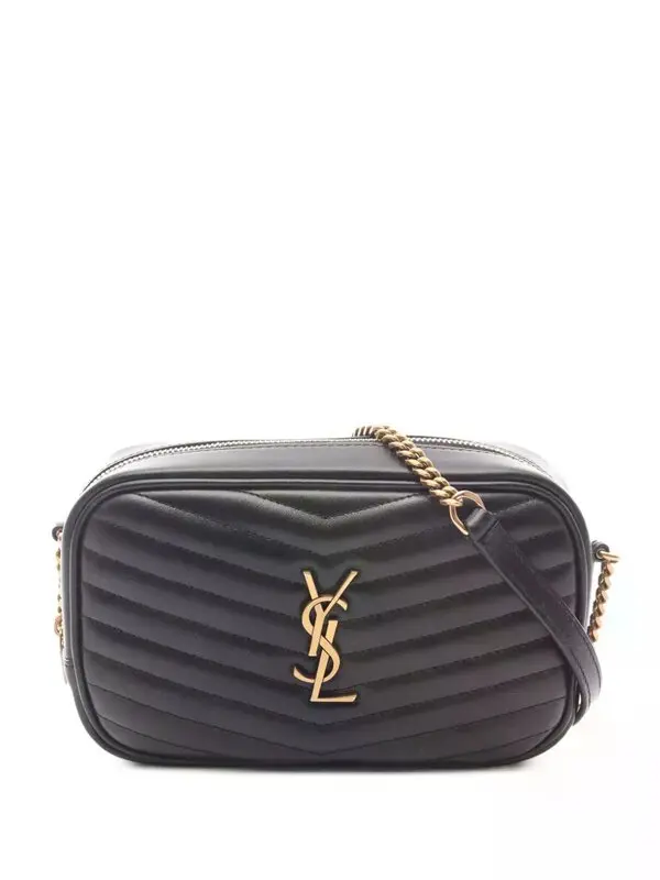 Saint Laurent Mini Lou Cross Body Bag - Black