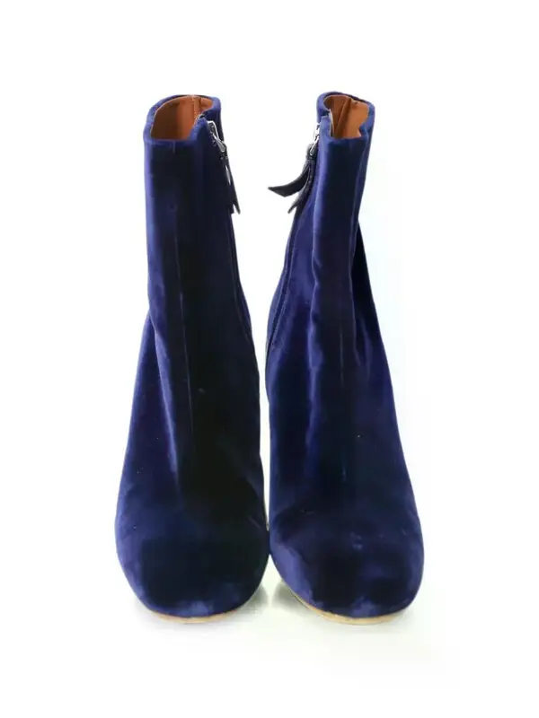 Proenza Schouler Velvet Block-heel Ankle Boots