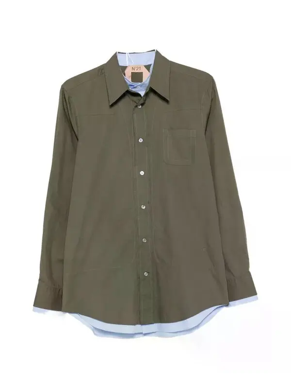 N°21 Logo-embroidered Shirt