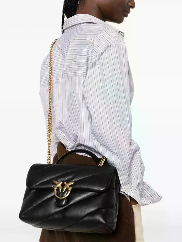 Pinko Love Birds Quilted Shoulder Bag