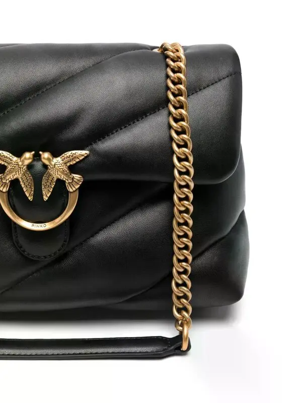 Pinko Love Birds Quilted Shoulder Bag