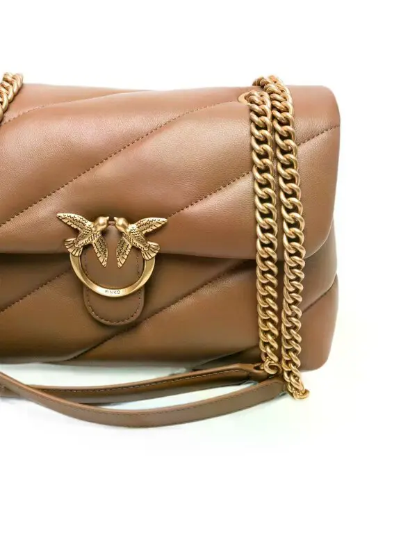 Pinko Love Birds Quilted Shoulder Bag