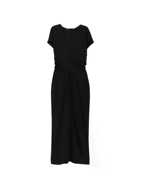 Agnona Cap-sleeve Maxi Dress