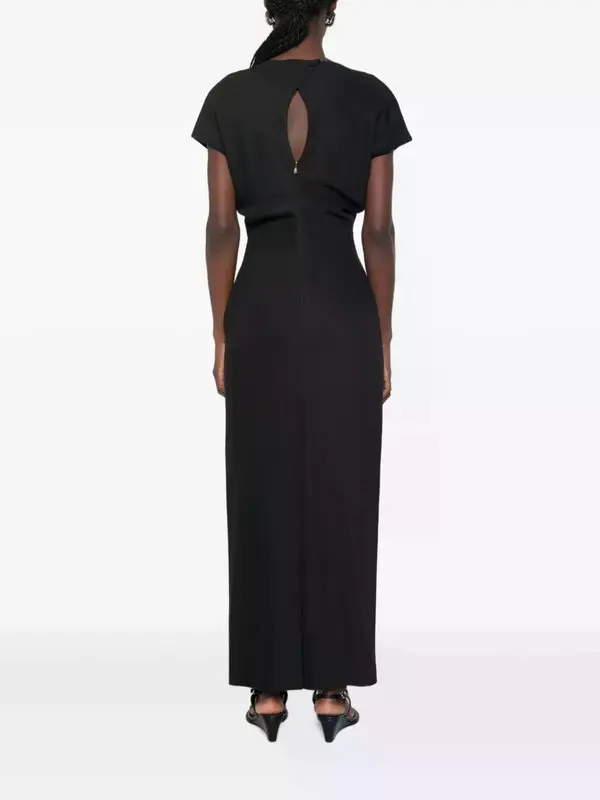 Agnona Cap Sleeve Maxi Dress