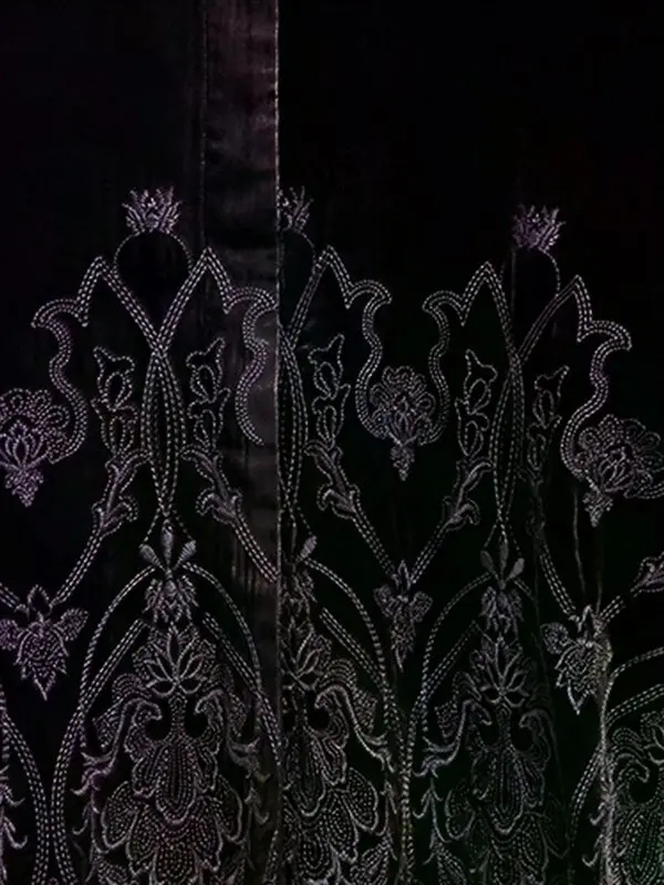 Momoni Embroidered Velvet Shirt