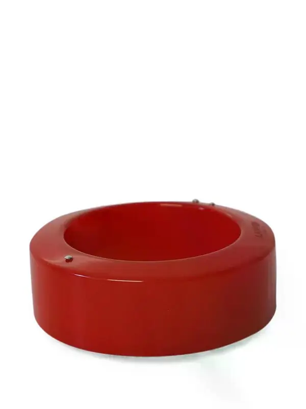 LANVIN Studded Engraved-logo Bangle - Red
