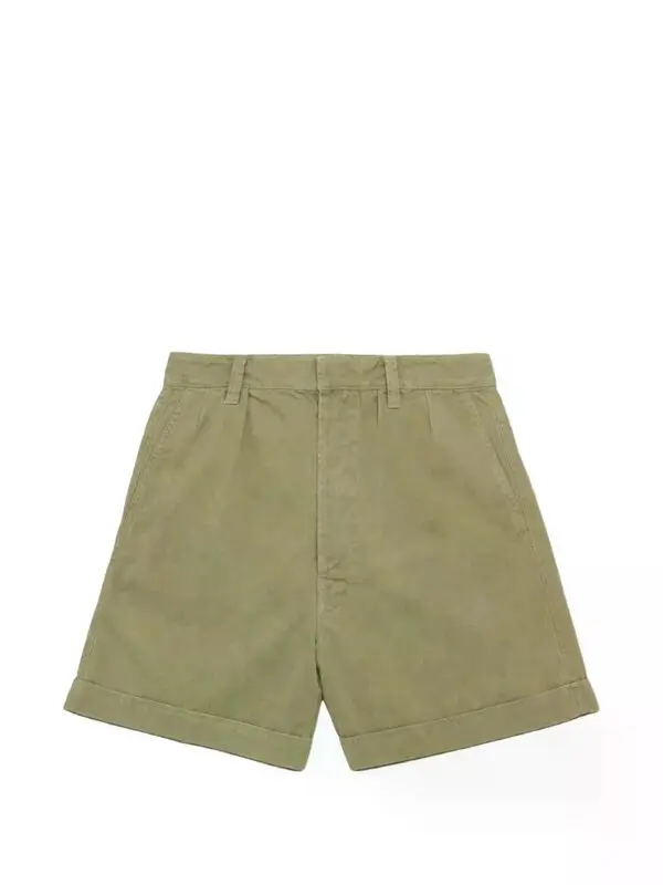FORTELA Bedford Pleated Cotton Shorts