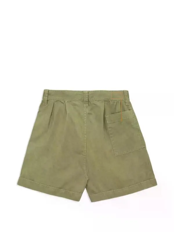 FORTELA Bedford Pleated Cotton Shorts