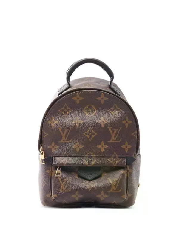 LOUIS VUITTON Mini Palm Springs Monogram Canvas Backpack - Brown