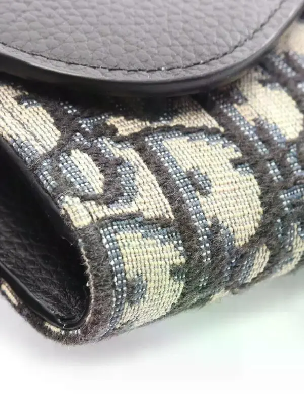 Dior 2010s Saddle Monogram-pattern Wallet