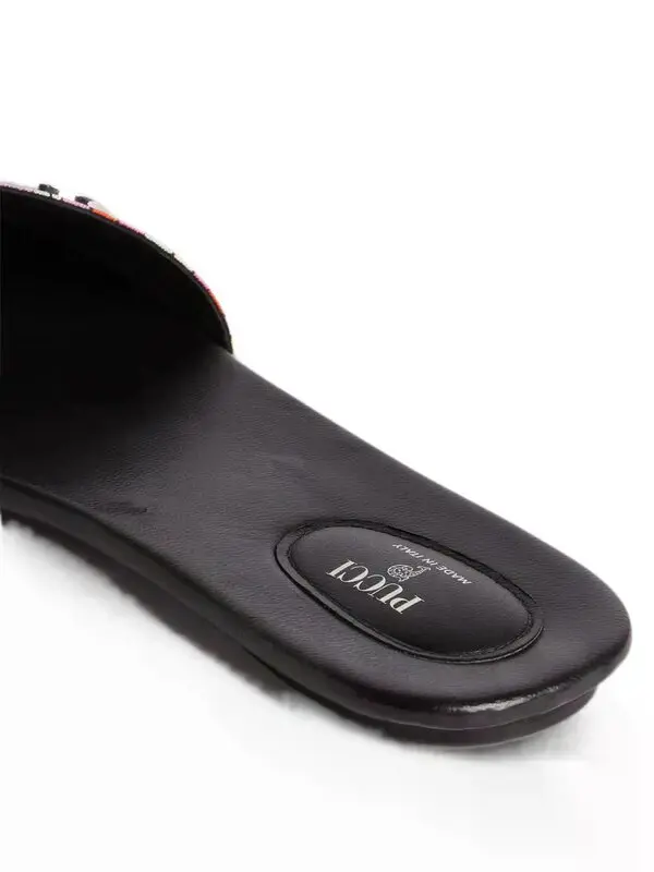 Emilio Pucci Iride-print Silk Slip-ons
