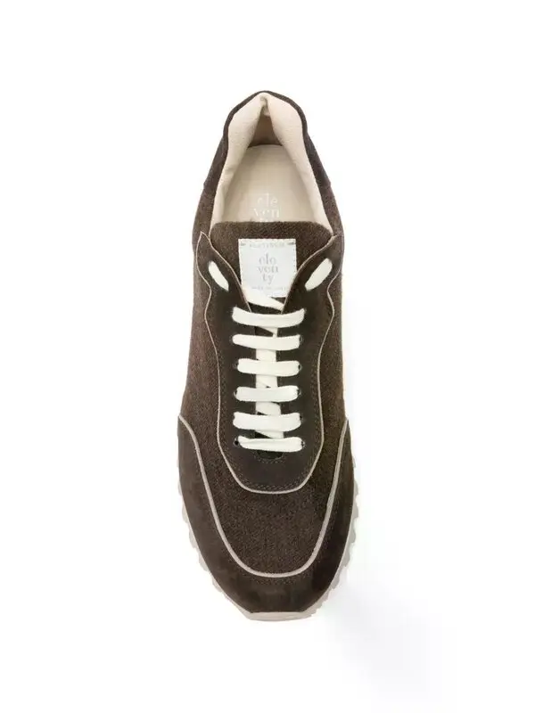 Eleventy Panelled Chunky-sole Sneakers