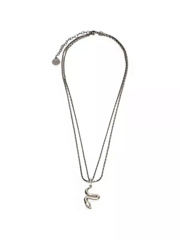 Roberto Cavalli Snake-pendant Necklace