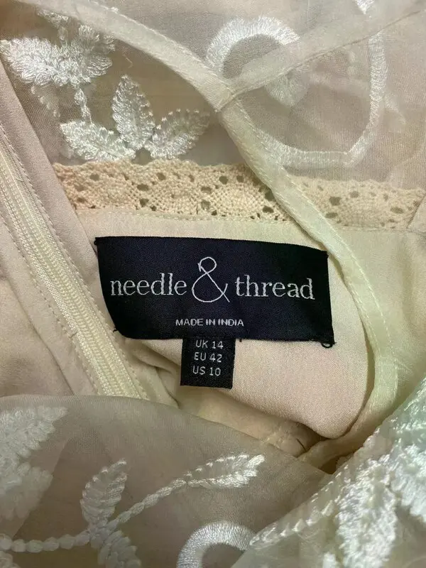 NEEDLE & THREAD Embroidered Lace Dress