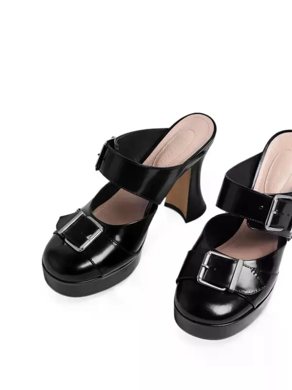 Simone Rocha Buckle-detail Sculpted-heel Mules