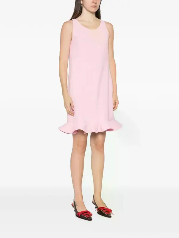 Moschino Ruffled Sleeveless Mini Dress
