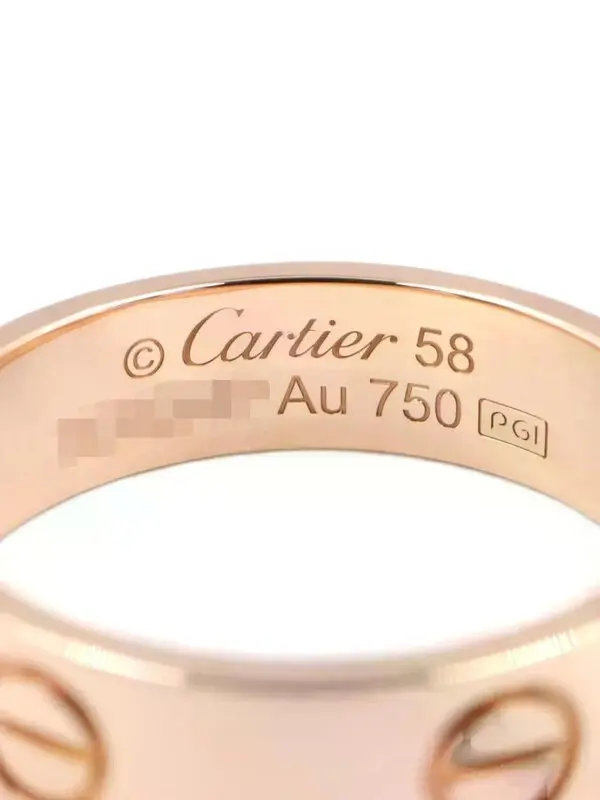 Cartier 18k Rose Gold Love Ring - Pink