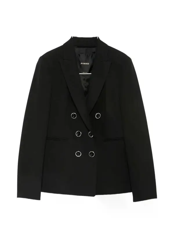 Pinko Alexia Double-breasted Blazer - Black