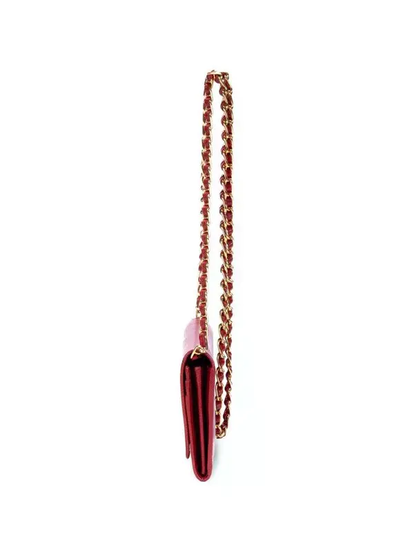Prada Saffiano Leather Wallet On Chain
