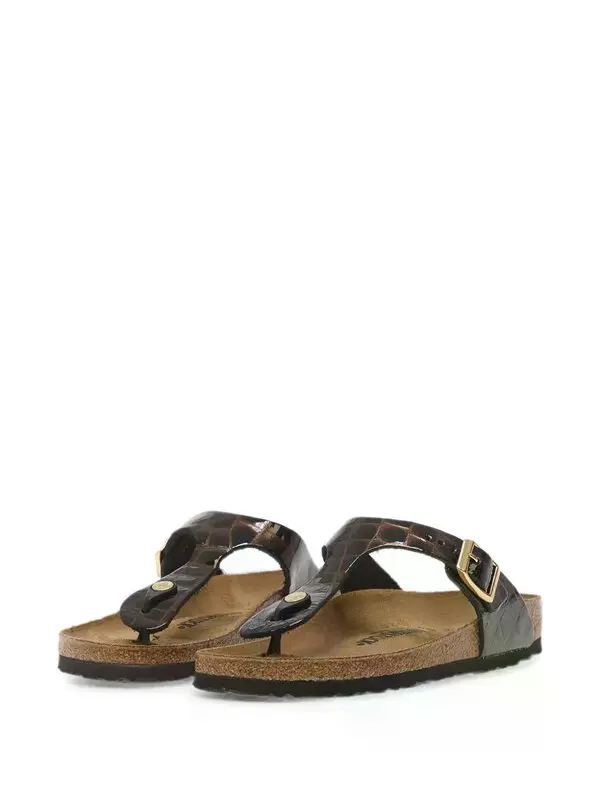BIRKENSTOCK Gizeh Crocodile-effect Sandals