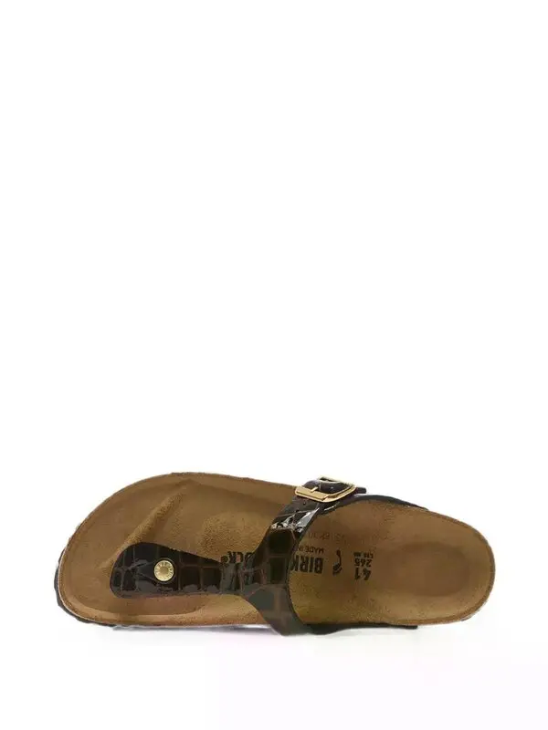 BIRKENSTOCK Gizeh Crocodile-effect Sandals
