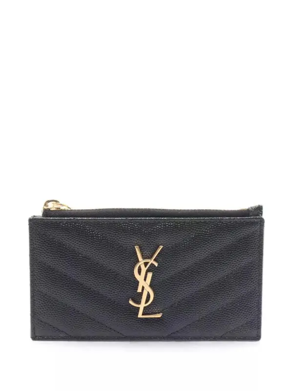 Saint Laurent 2020s Zip-up Card Case