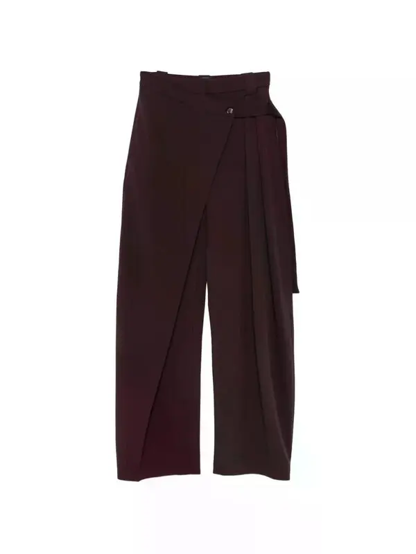 Pinko Wrap Front Trousers - Red