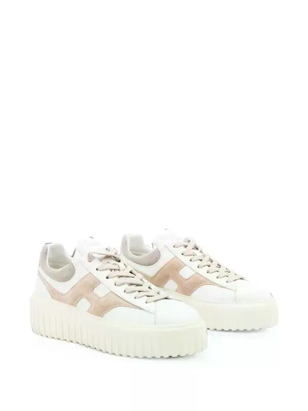 Hogan H- Stripes Logo-patch Panelled Sneakers