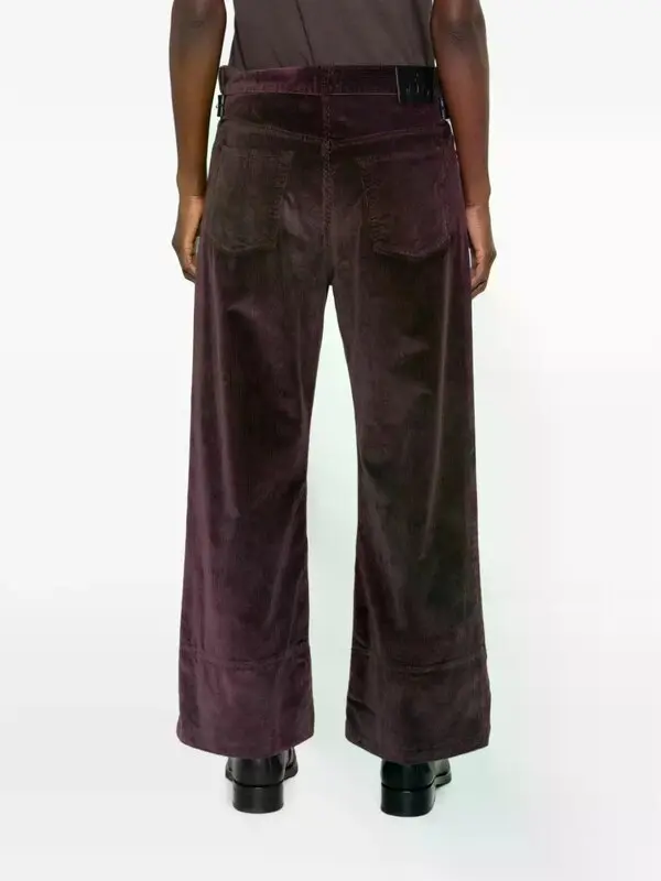 Pinko Corduroy Wide-leg Trousers
