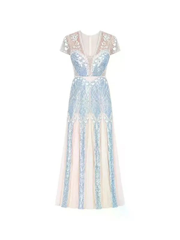 TEMPERLEY LONDON Cabira Gown - Blue