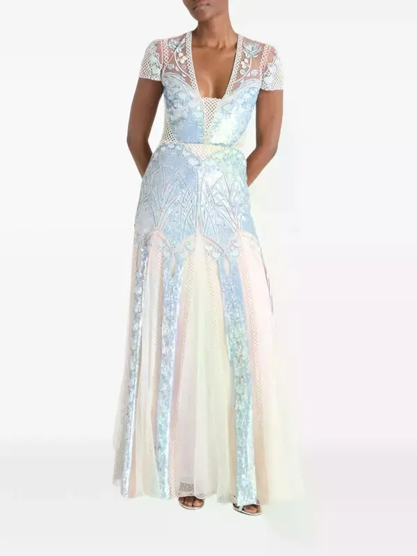 TEMPERLEY LONDON Cabira Gown - Blue