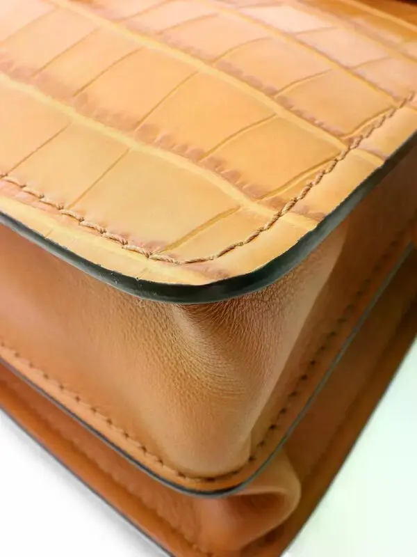 Chloé 2010s Aby Croc-embossed Handbag