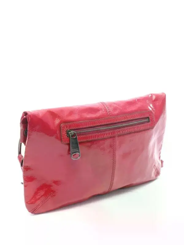 Burberry Patent Leather Shoulder Bag - Red