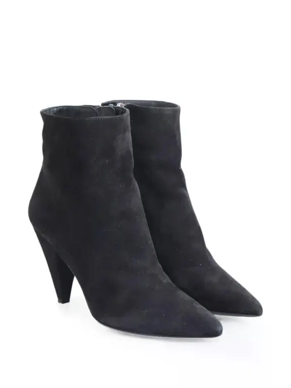 Prada Pointed-toe Suede Ankle Boots